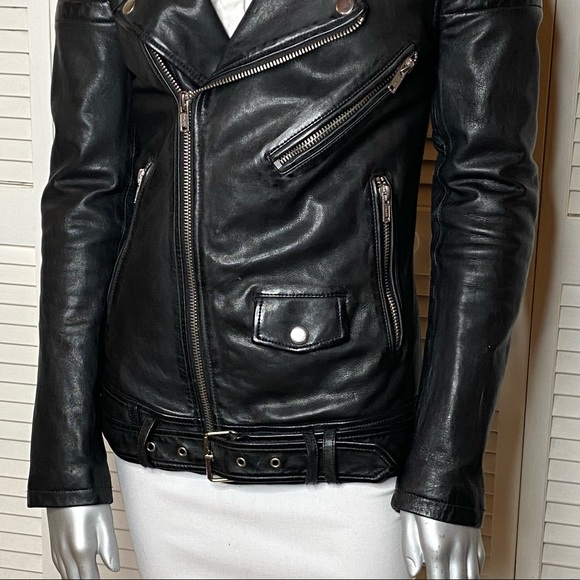 BLK DNM | Jackets & Coats | Blk Dnm Johan Lindeberg Black Leather ...